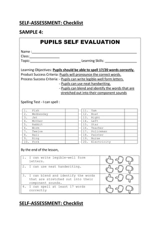CHECKLIST SELF- ASSESSMENT.docx