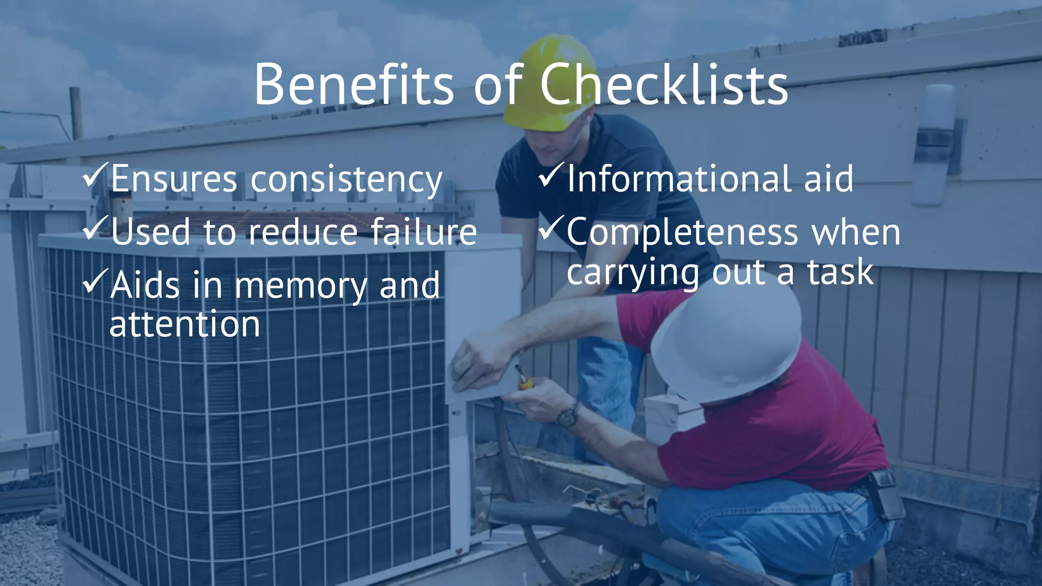 How a Checklist can Boost Efficiency and Reduce Mistakes | PPT