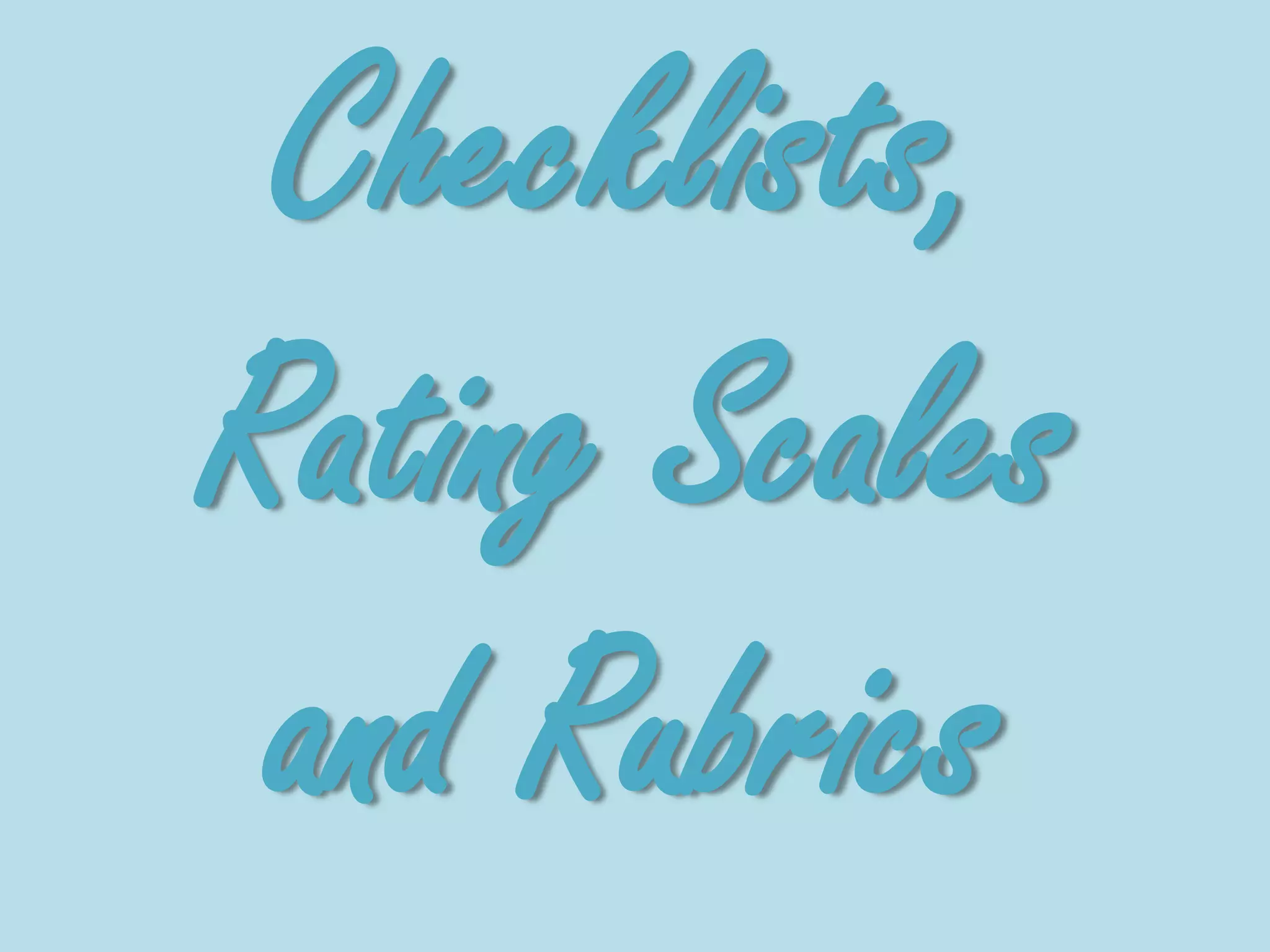 Checklists rating scales Rubrics for Preschool | PDF
