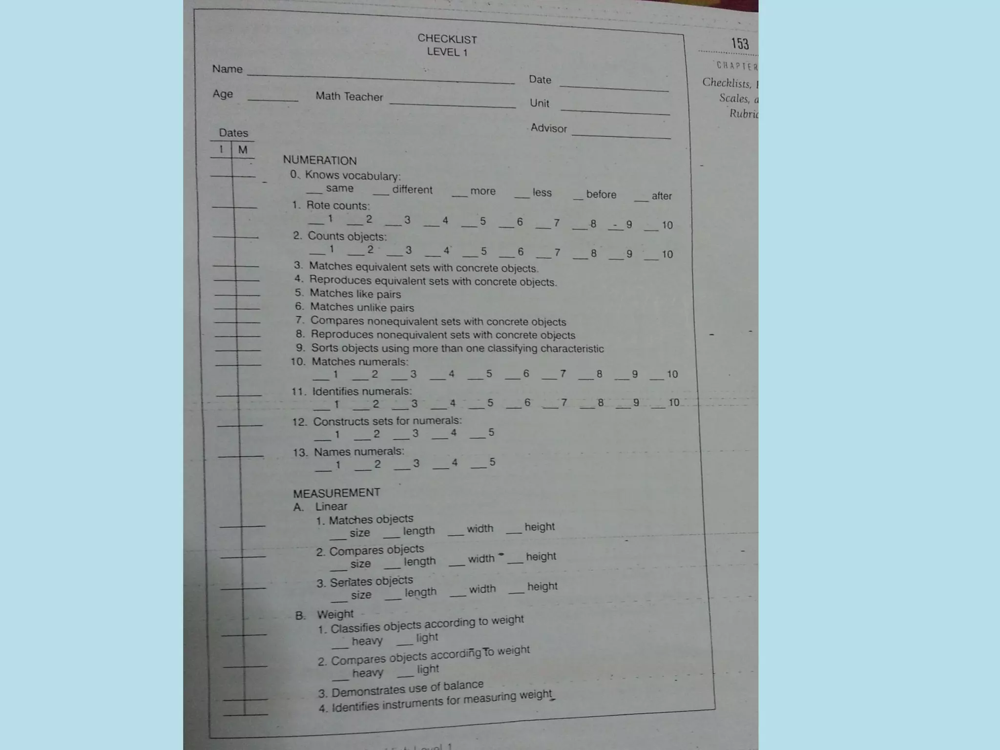 Checklists rating scales Rubrics for Preschool | PDF | Daycare and Pre ...
