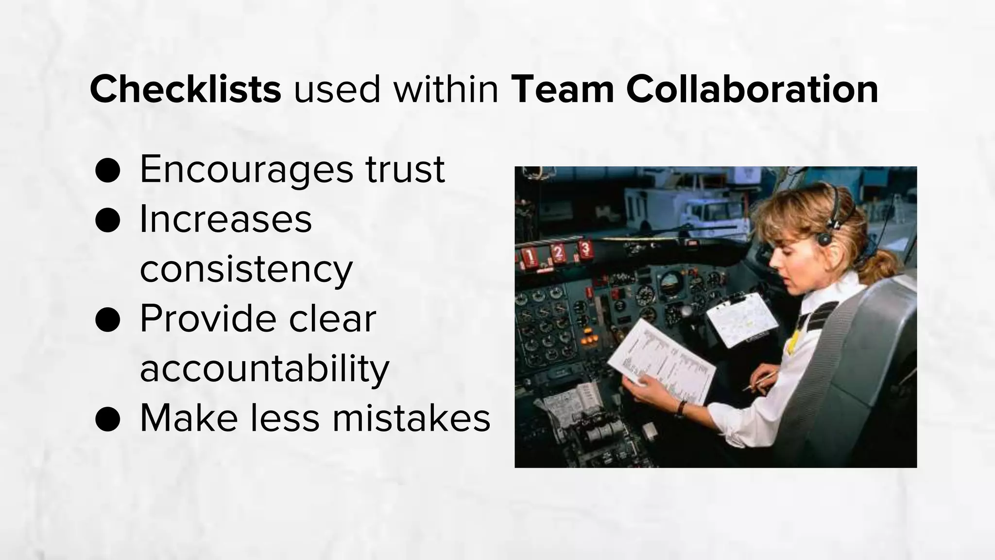 Checklists + Team Collaboration = Excellent Results | PPT