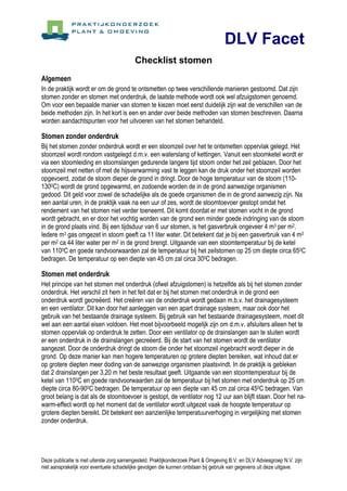 Checklist stomen | PDF