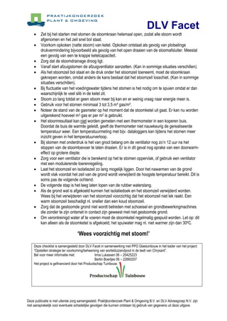 Checklist stomen | PDF
