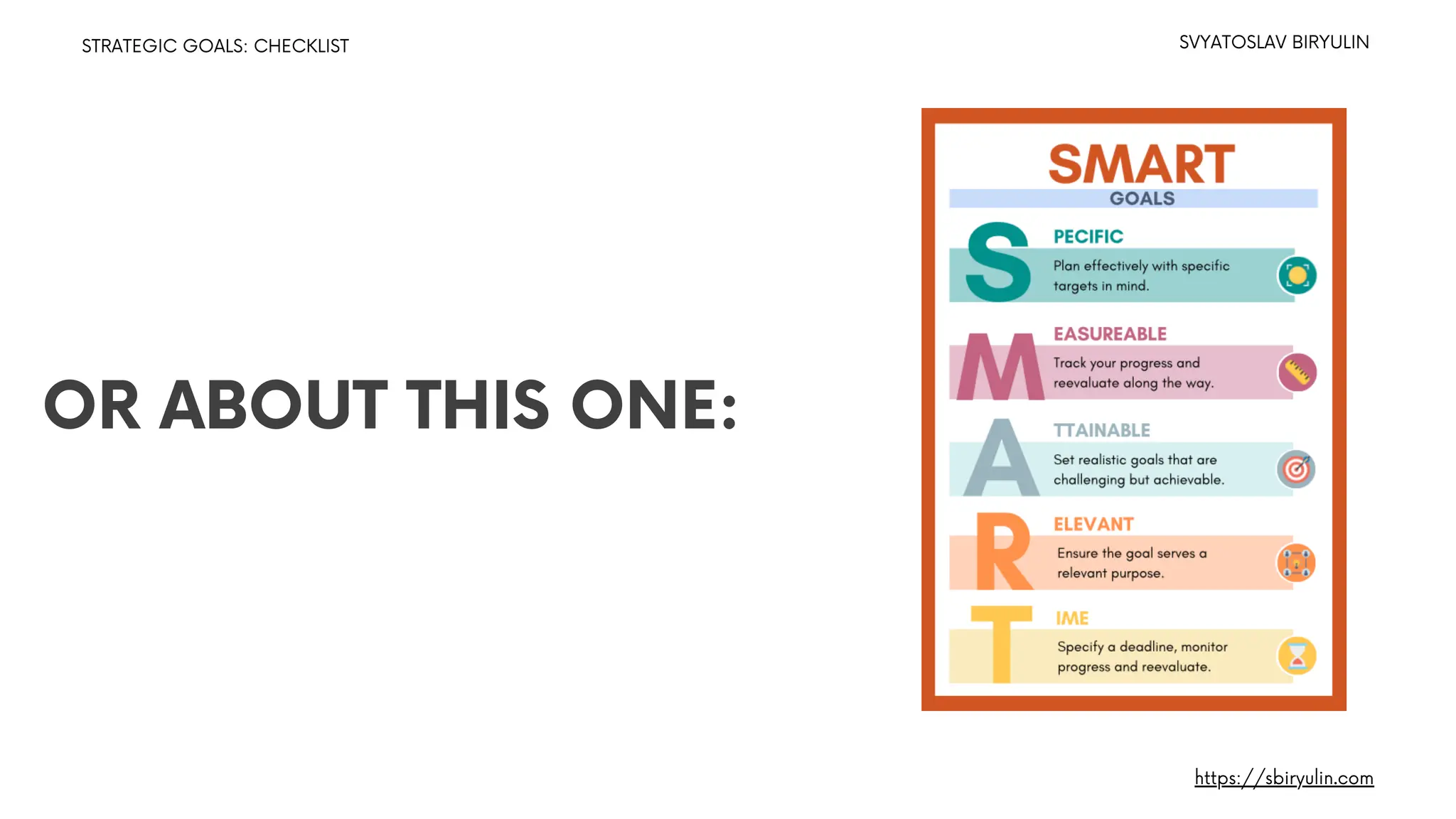 Checklist – strategic goals. How to set them? | PDF