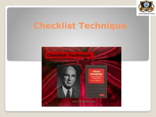 Checklist Technique and brainstormi.pptx