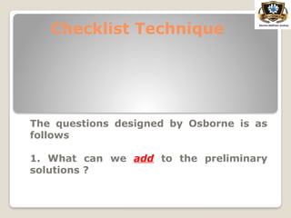 Checklist Technique and brainstormi.pptx