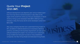 Checklist to cost your software development accurately in 2022 | PPT