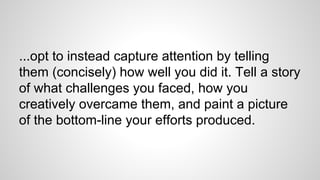 Checklist To Determine If Your Resume Is Boring | PPT