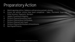 Checklist to Finalization | PDF