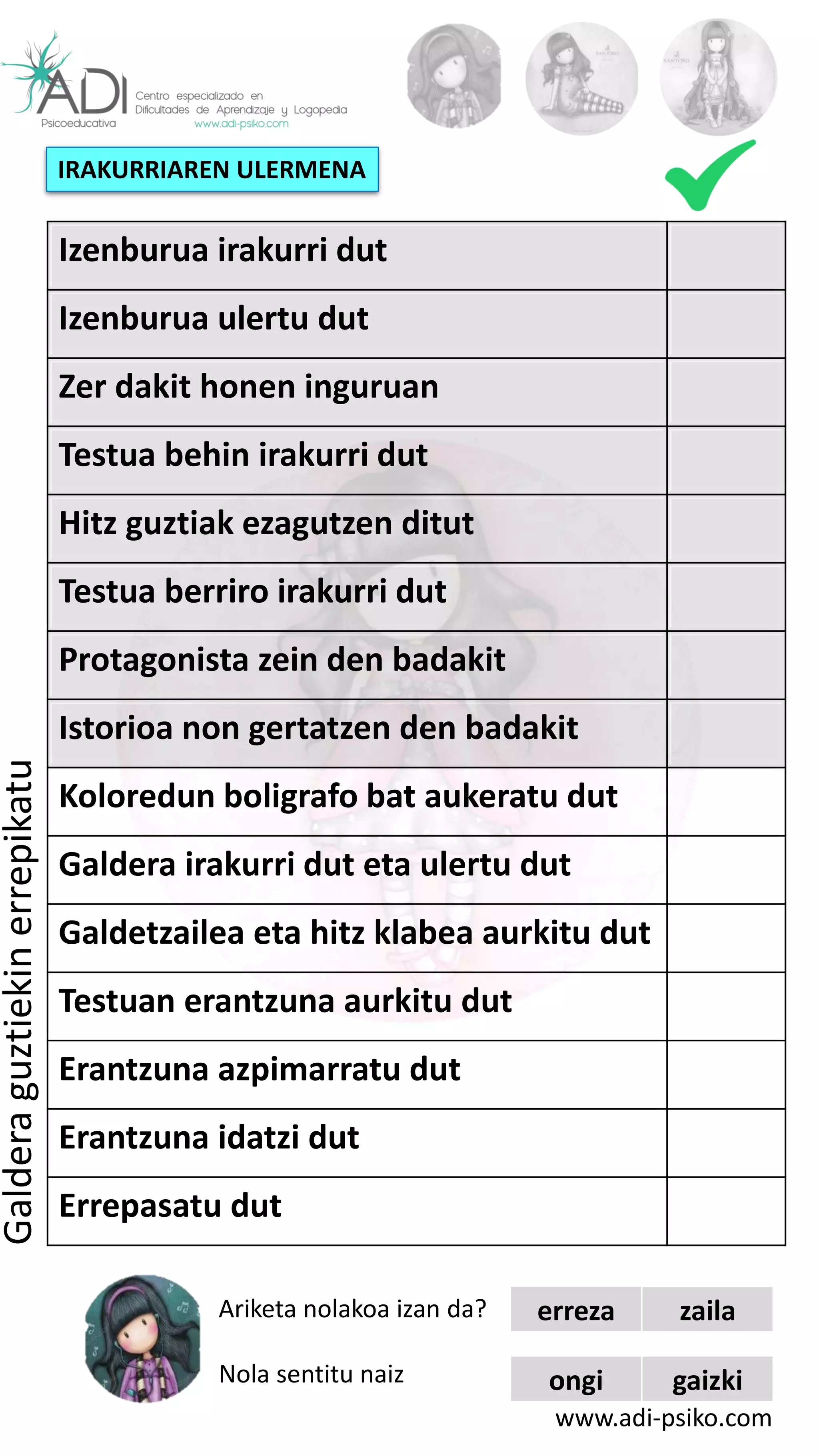 Checklist ulermena | PDF