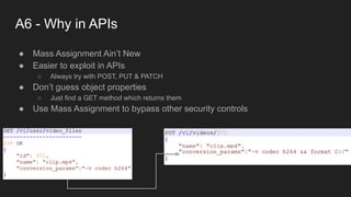 Checkmarx meetup API Security - API Security in depth - Inon Shkedy | PPT