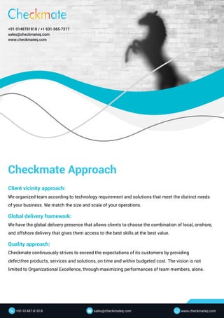 M/s Checkmate Global Technologies Company Profile | PDF