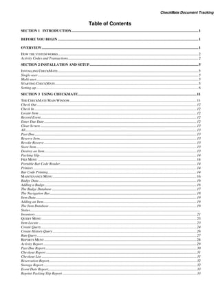 Check mate document guide