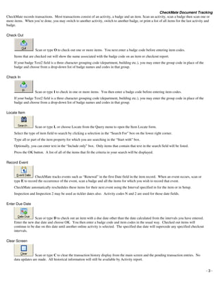 Check mate document guide