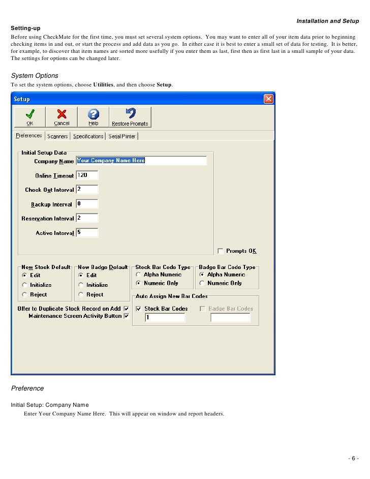 Check mate document guide