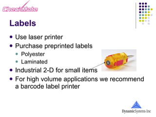 Check mate Barcode Tracking Solutions | PPT