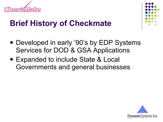 Check mate Barcode Tracking Solutions | PPT | Computing | Technology & Computing