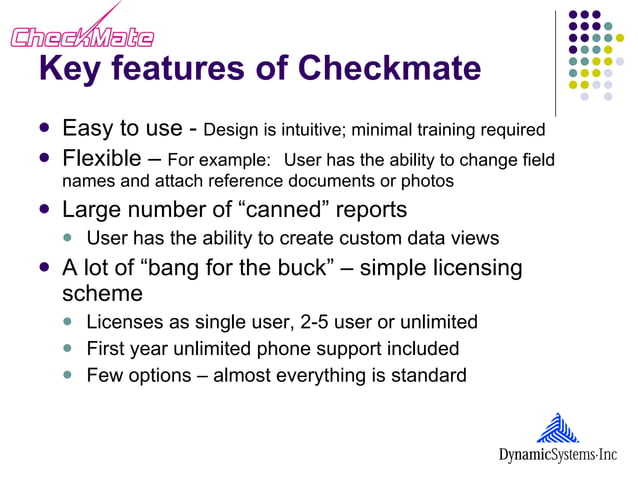 Check mate Barcode Tracking Solutions | PPT | Computing | Technology & Computing