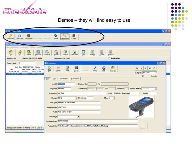 Check mate Barcode Tracking Solutions | PPT | Computing | Technology & Computing