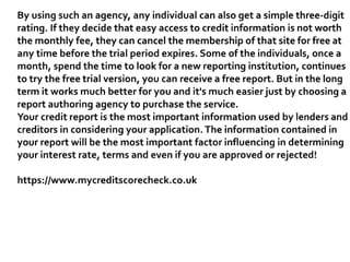 Check my credit score | PPTX