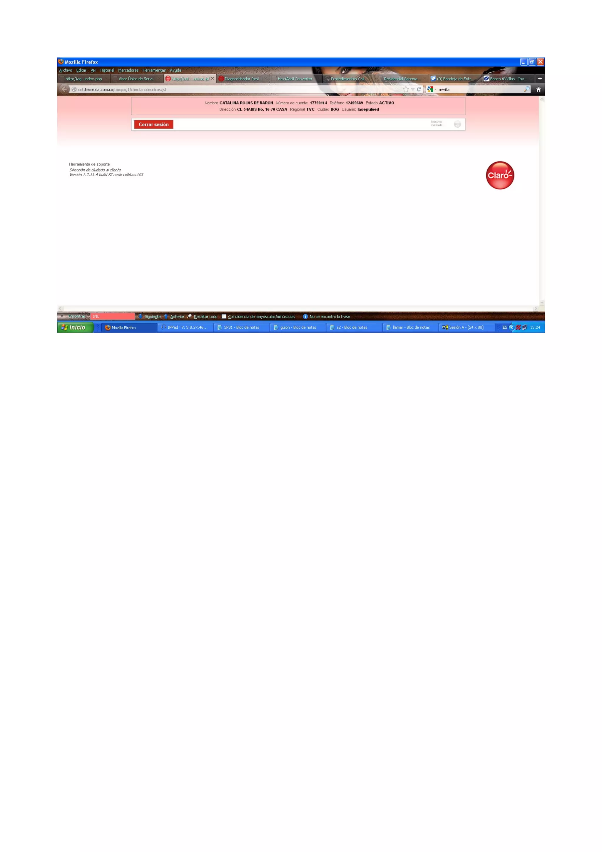 Check no tecnico | ODT