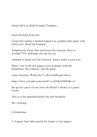 Check Off List With Example Template Good morning Everyo.docx