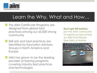 Check out aiim training! | PPT