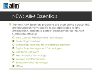 Check out aiim training! | PPT