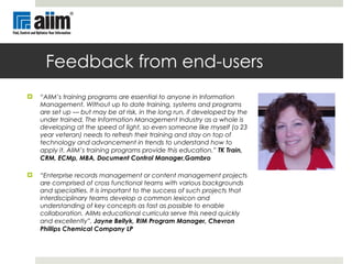 Check out aiim training! | PPT