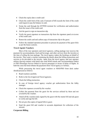 Check out and settlement | PDF