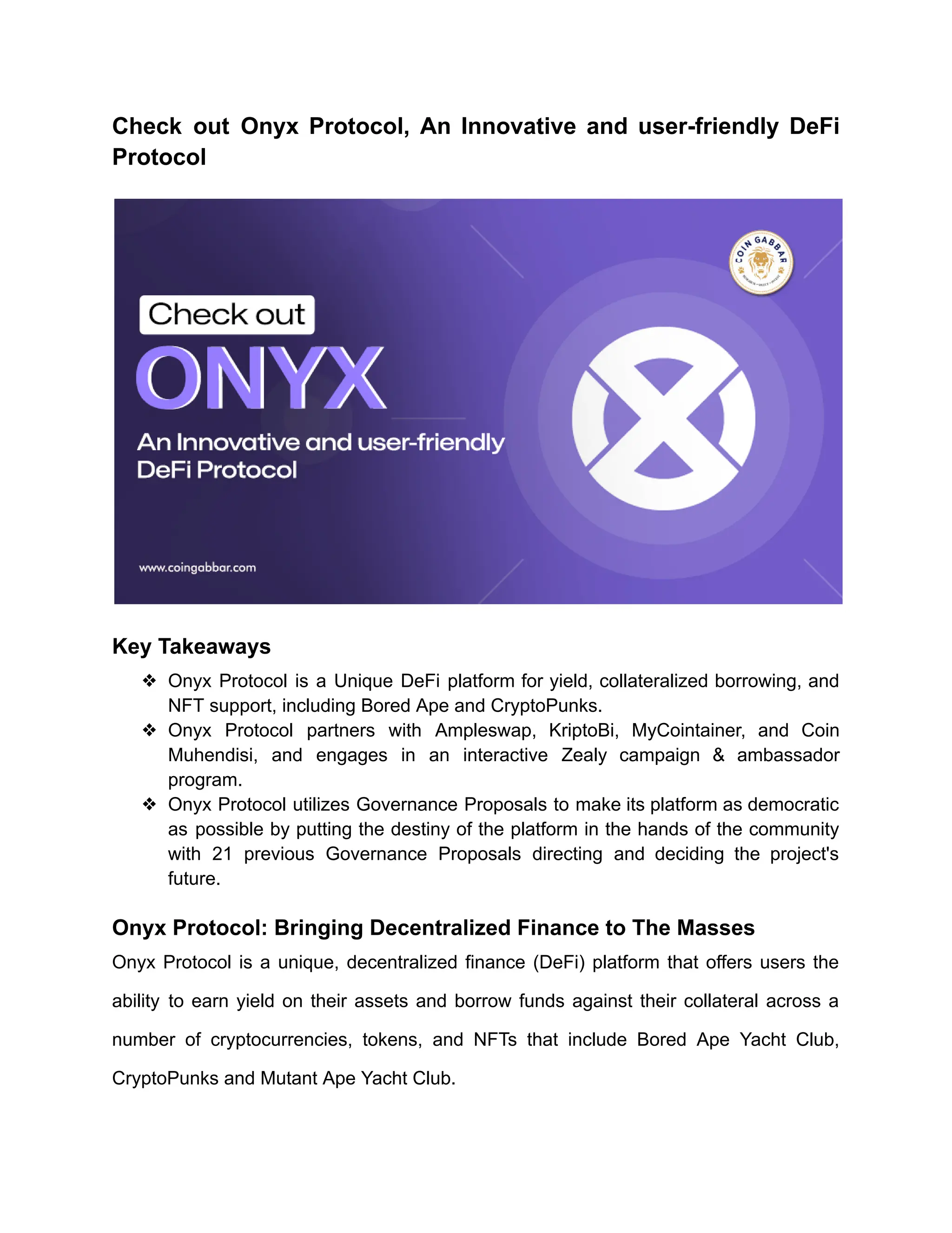 Check out Onyx Protocol, An Innovative and user-friendly DeFi Protocol (1).pdf