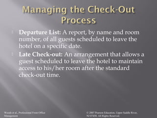 Check out procedure | PPT