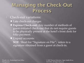 Check out procedure | PPT