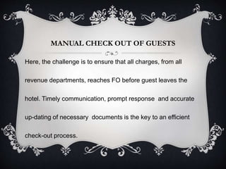 Check out procedure | PPTX