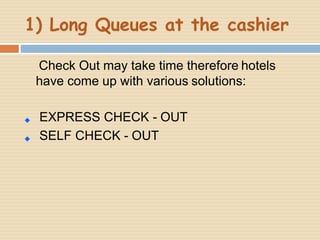 checkin and checkout procedure and luggage handling | PPTX