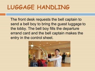 checkin and checkout procedure and luggage handling | PPTX