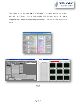 Checkout System for Satellite Payloads | Digilogic Systems | PDF