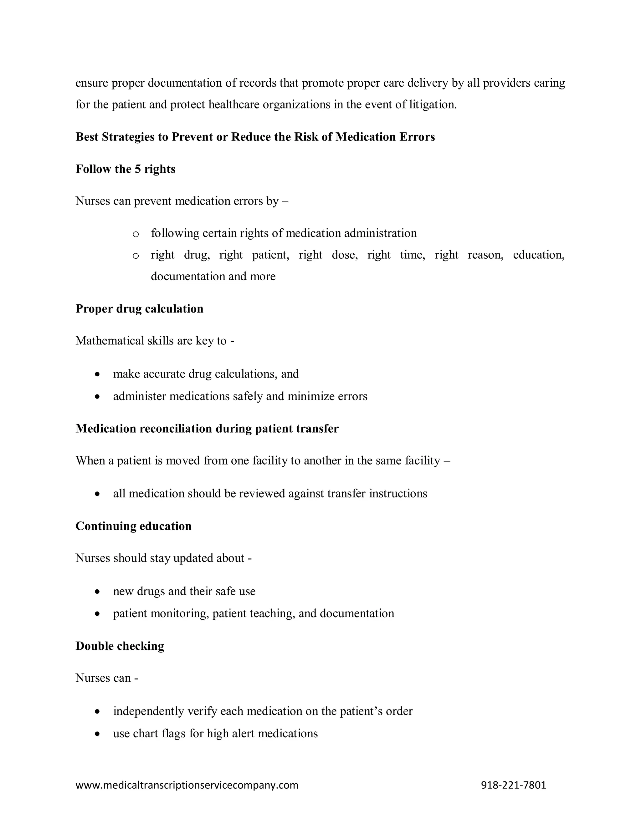 Check Out These Strategies to Prevent Medication Errors | PDF