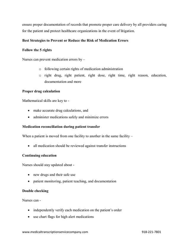 Check Out These Strategies to Prevent Medication Errors | PDF