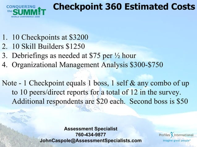 Developing Effective Leaders with Checkpoint 360 Feedback | PPT
