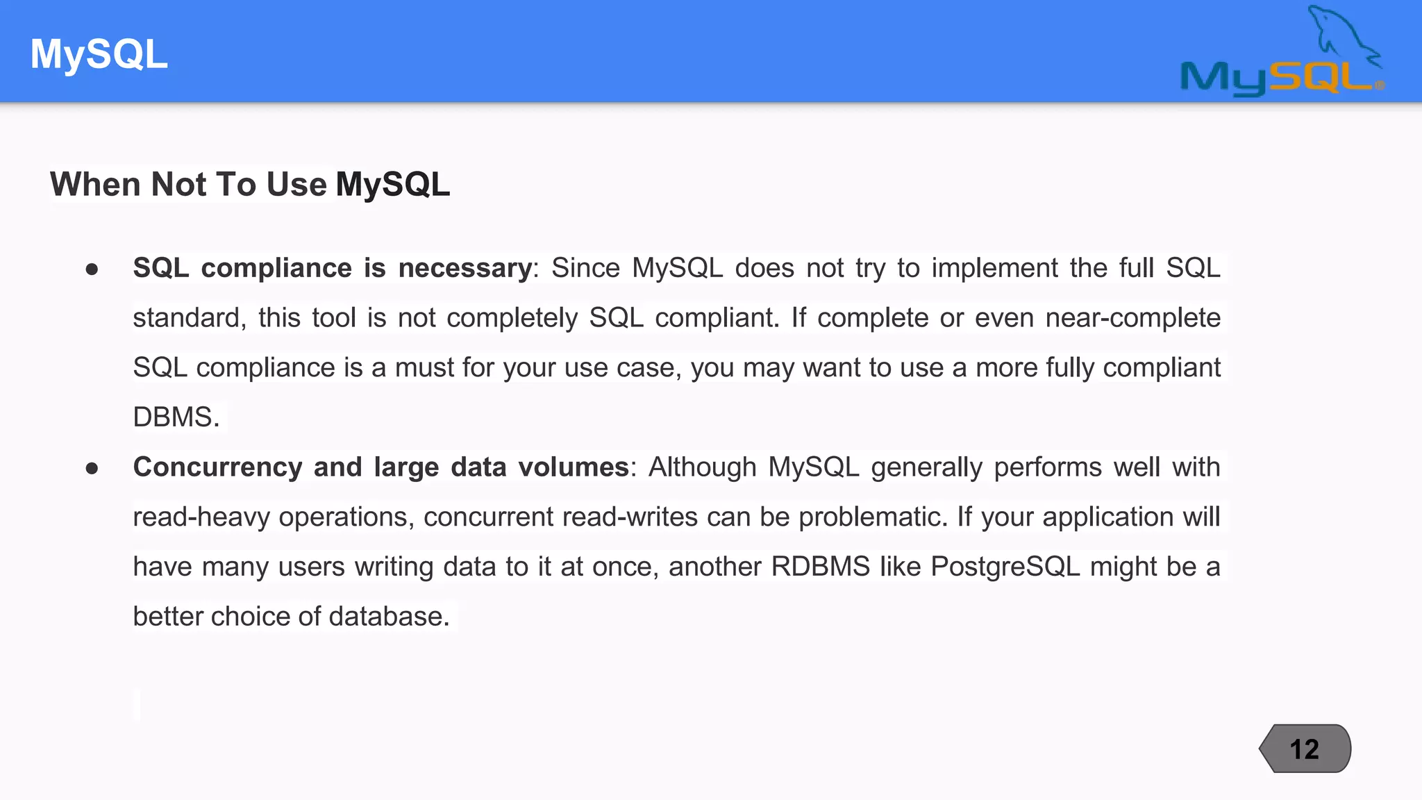 Relational RDBMS : MySQL, PostgreSQL and SQL SERVER | PPTX Relational RDBMS : MySQL, PostgreSQL and SQL SERVER | PPTX