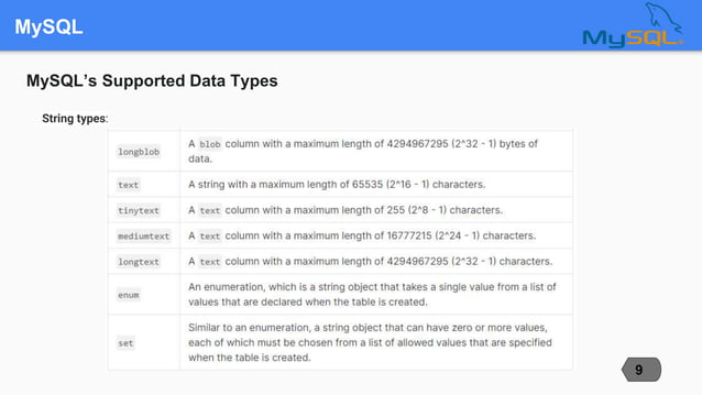 Relational Rdbms Mysql Postgresql And Sql Server Pptx