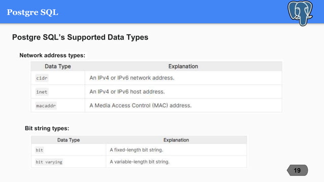 Relational RDBMS : MySQL, PostgreSQL and SQL SERVER | PPTX