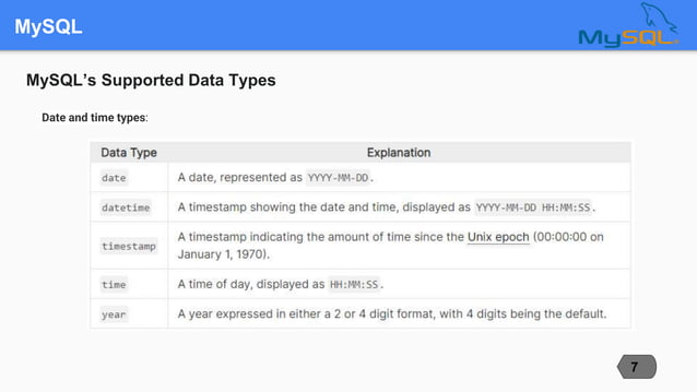 Relational RDBMS : MySQL, PostgreSQL and SQL SERVER | PPTX