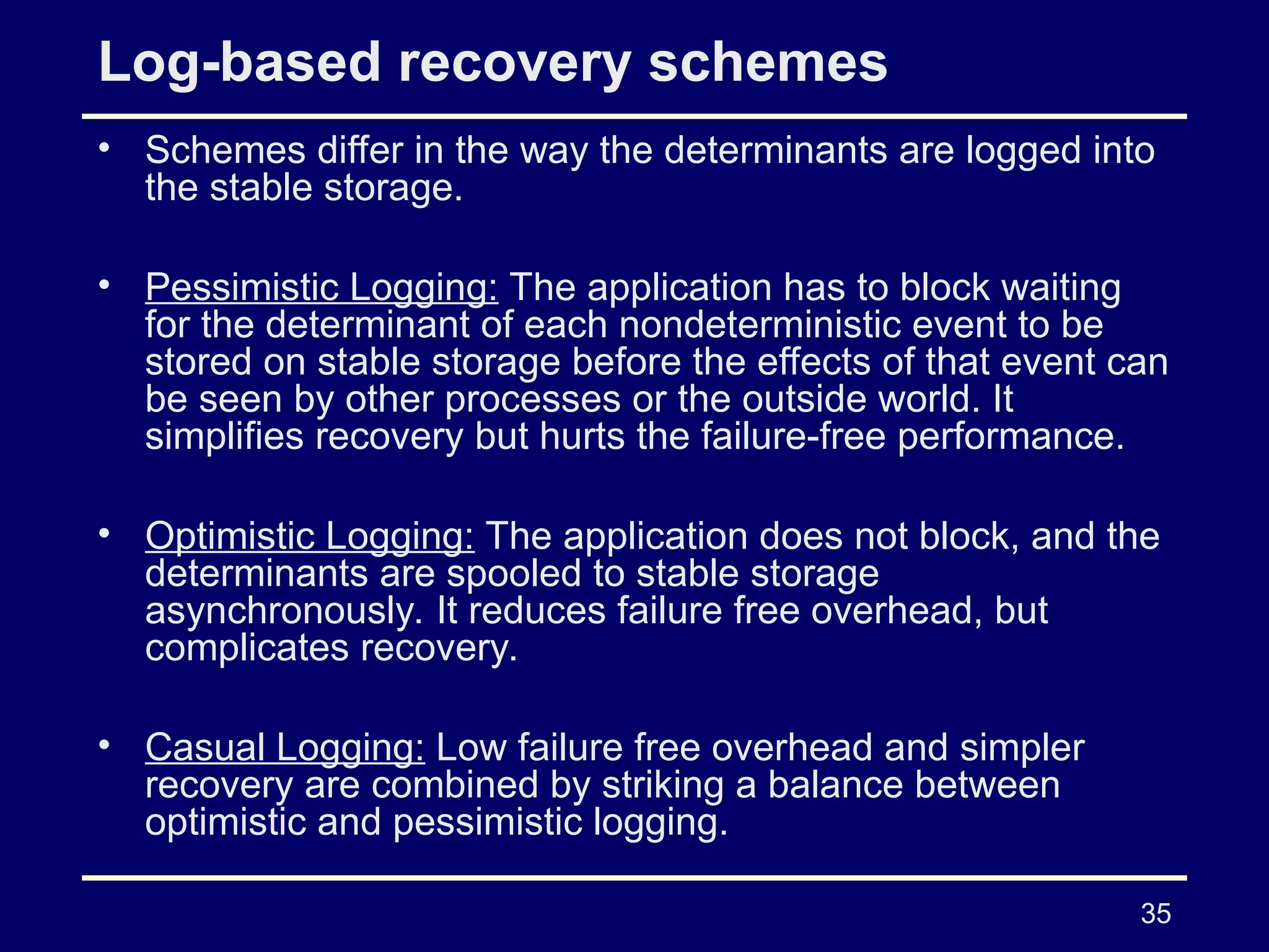 Distributed and Parallel Computing CheckpointingRecovery-ds14.ppt