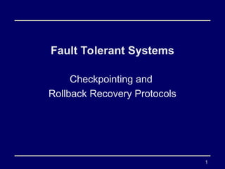 Distributed and Parallel Computing CheckpointingRecovery-ds14.ppt