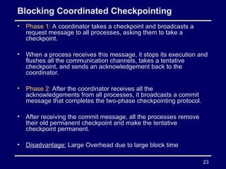 Distributed and Parallel Computing CheckpointingRecovery-ds14.ppt