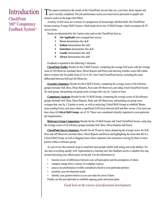 Check Point Sample Report | PDF