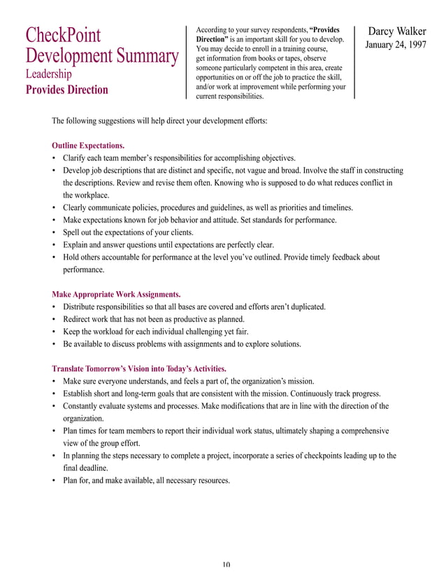 Check Point Sample Report