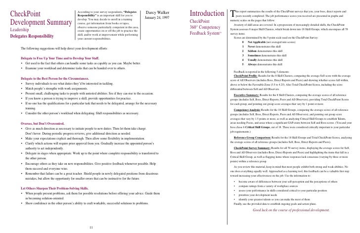 Check Point Sample Report